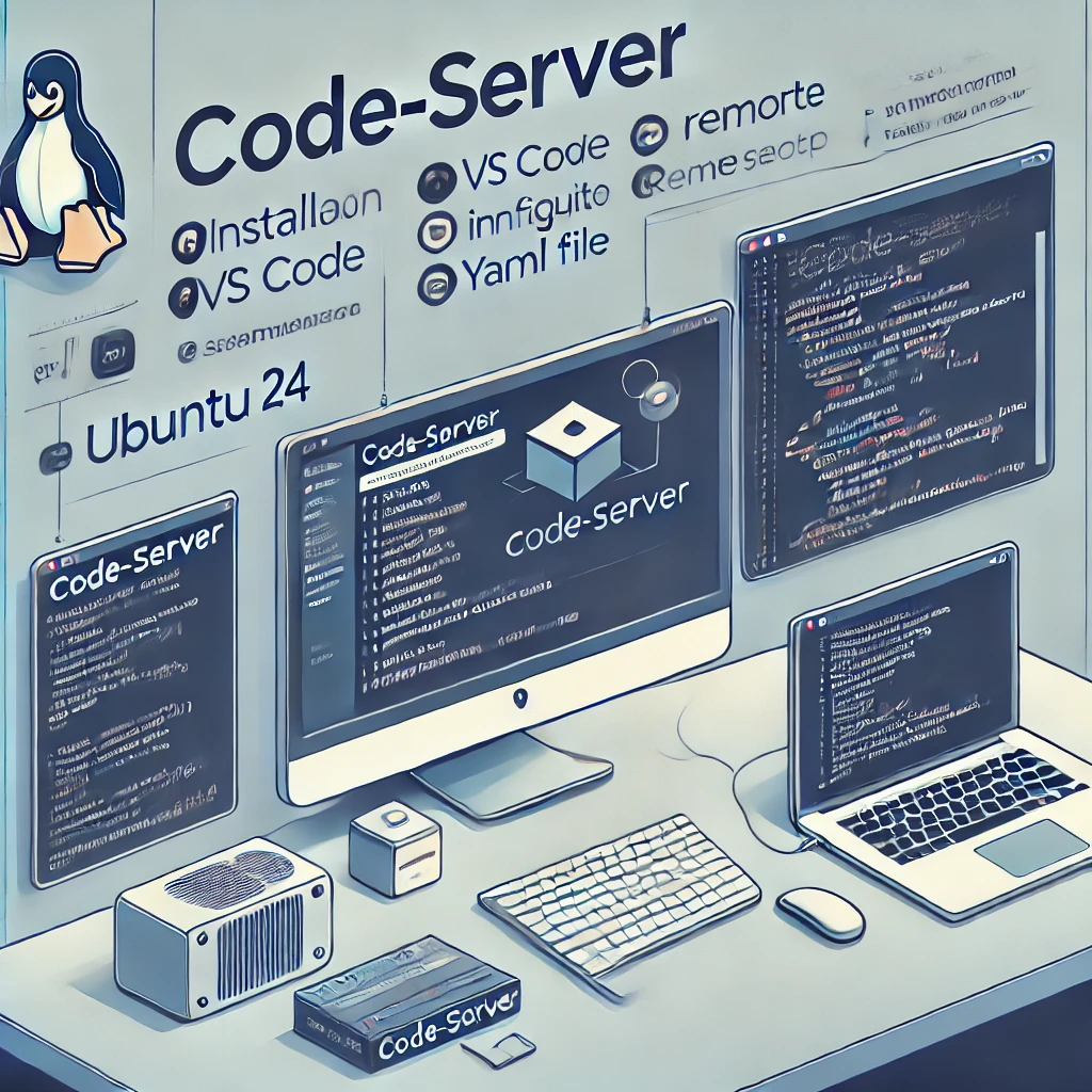 在 Ubuntu 24 上安装及配置`code Server` Vs Code